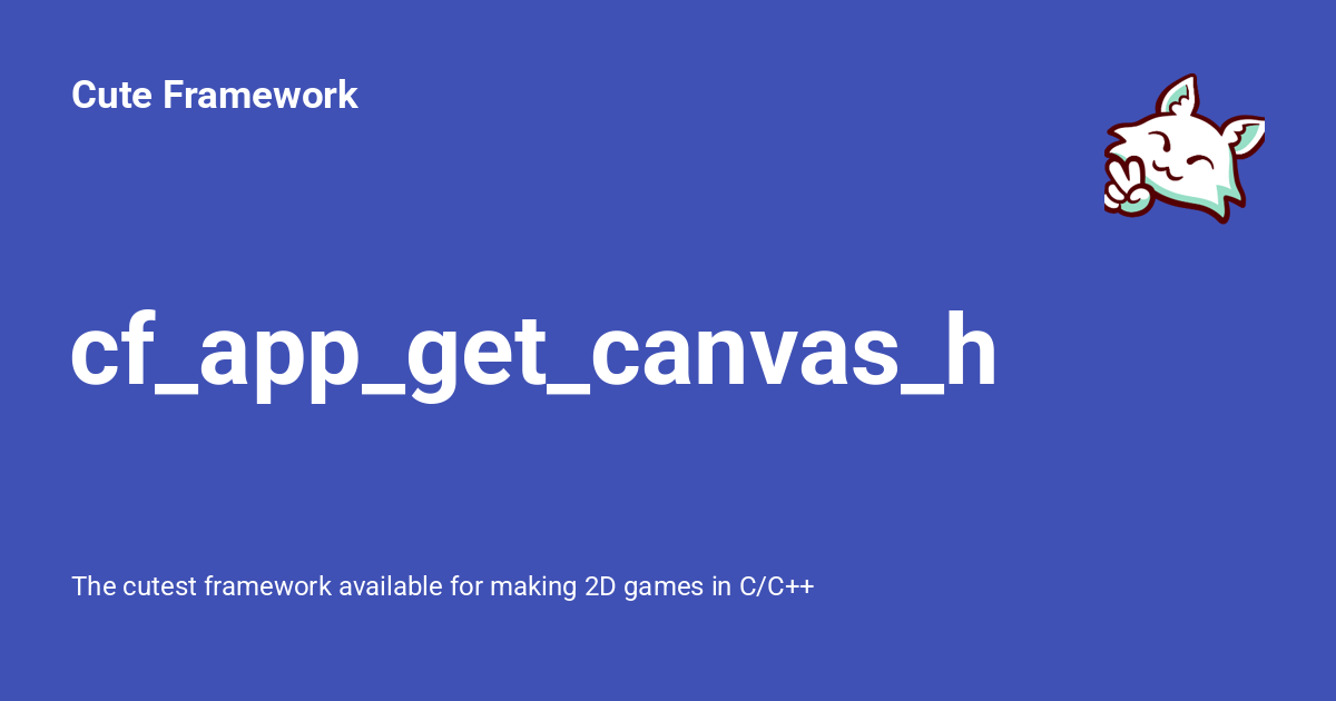 cf_app_get_canvas_height - Cute Framework