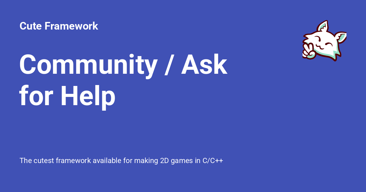 Community / Ask for Help - Cute Framework