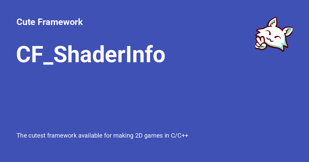 CF_ShaderInfo - Cute Framework