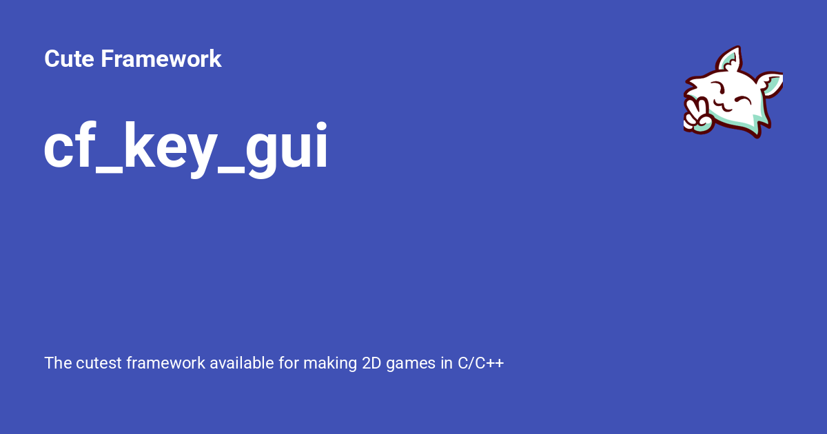cf_key_gui - Cute Framework