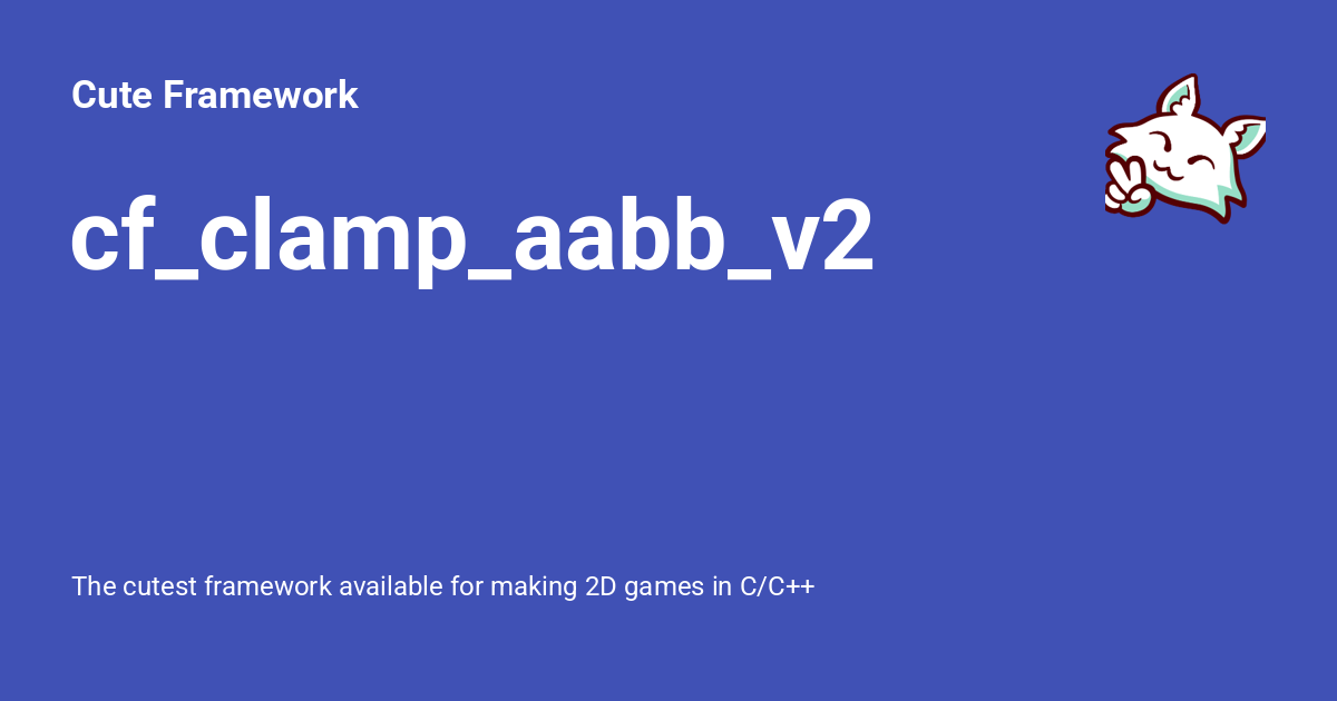 cf_clamp_aabb_v2 - Cute Framework