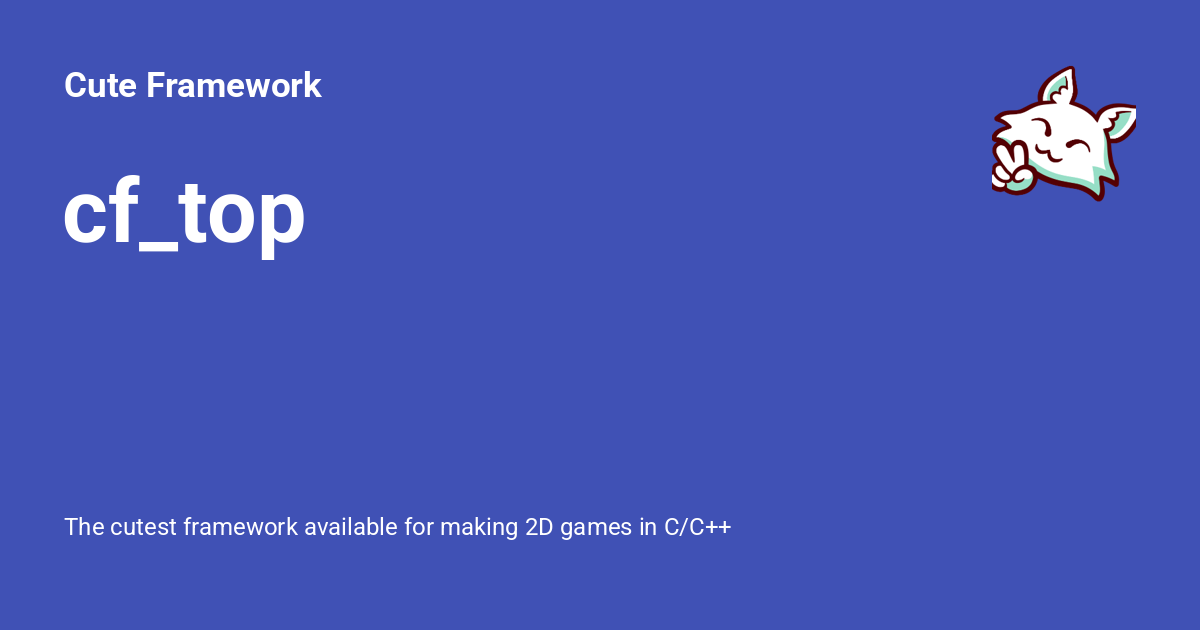 cf_top - Cute Framework