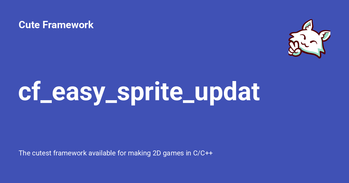 cf_easy_sprite_update_pixels - Cute Framework