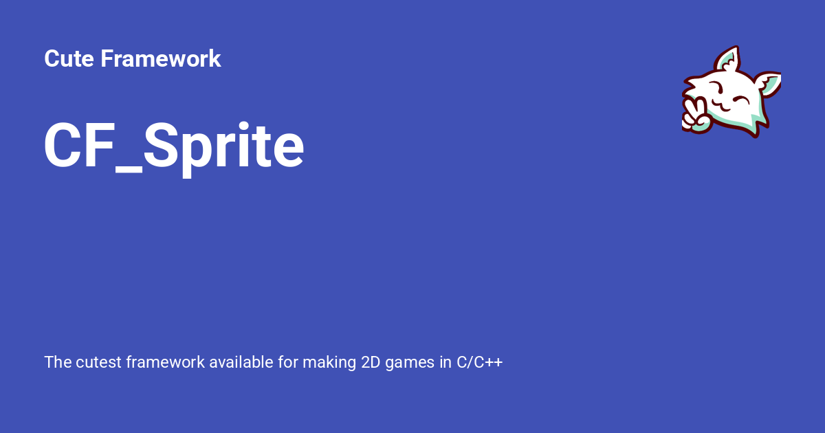 CF_Sprite - Cute Framework