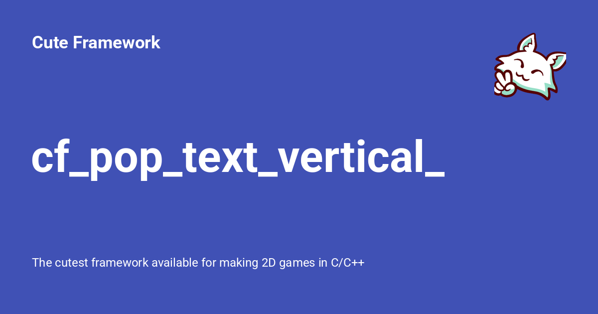 cf_pop_text_vertical_layout - Cute Framework
