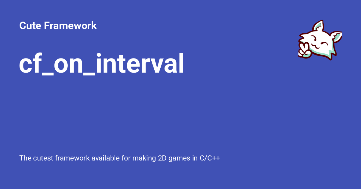 cf_on_interval - Cute Framework