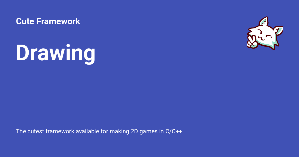 Drawing - Cute Framework